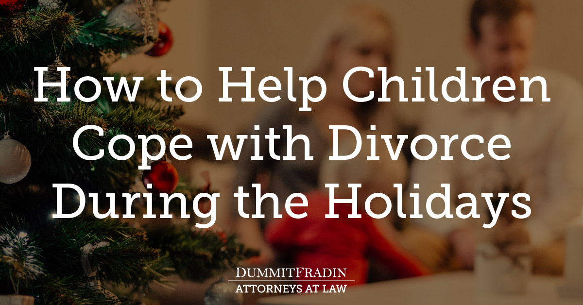 How To Help Children Cope With Divorce During The Holidays